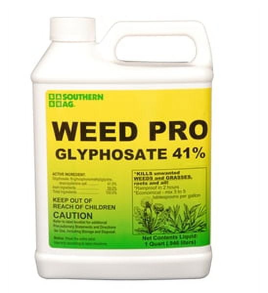 Weed Pro Glyphosate 41% Rainproof Weed & Grass Killer - 1 Quart ...