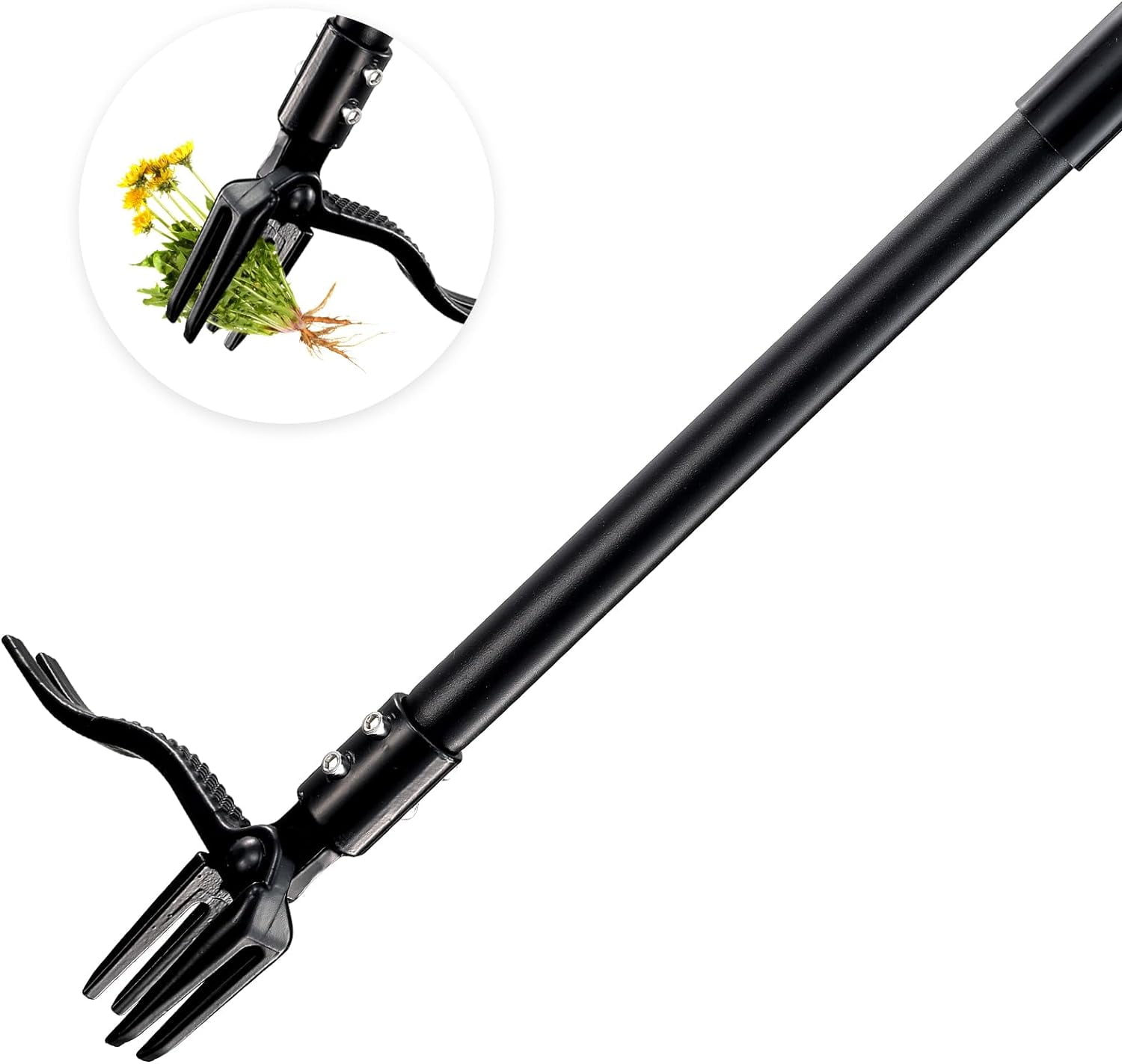 Weed Puller with Long Handle- 63inch - Adjustable Stand Up Weed Puller ...