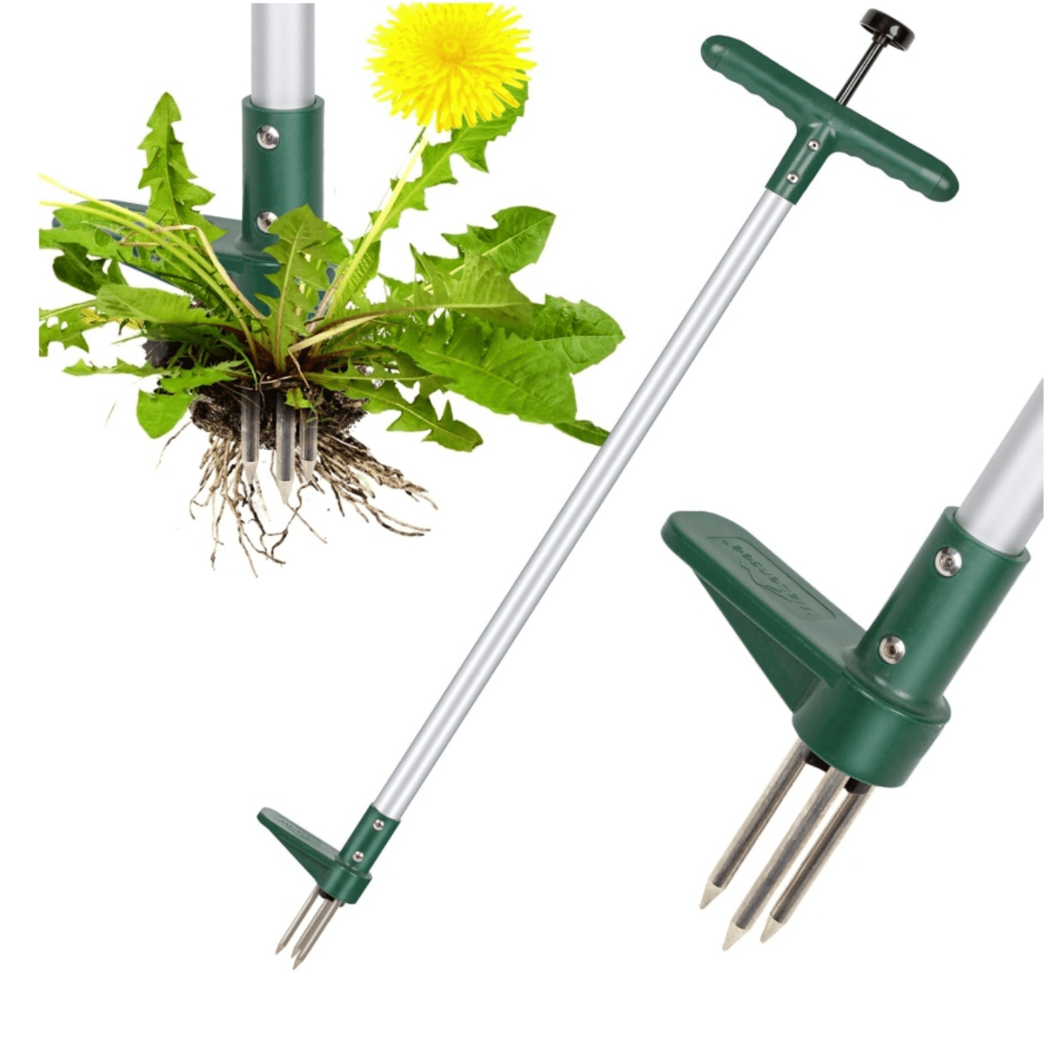 Weed Puller, Stand Up Weeder Hand Tool, Long Handle Garden Weeding tool ...