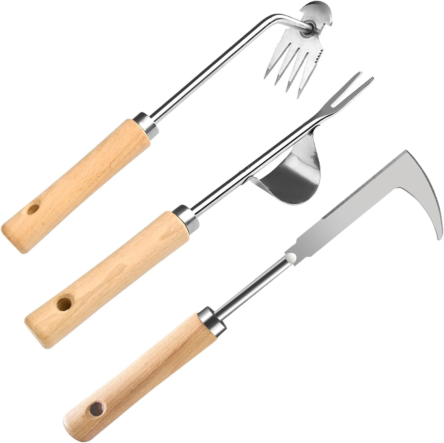 Weed Puller Tool, 3 Pack 2025 New Garden Stainless Steel Weeder Tool ...