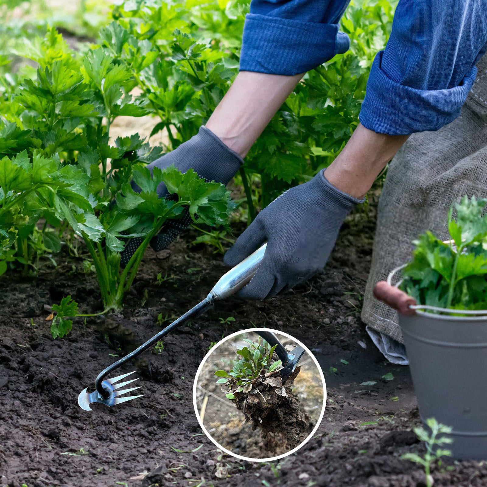 Weed Puller Tool Garden Weed Pulling Tool,PWeeding Uprooting Weeding ...