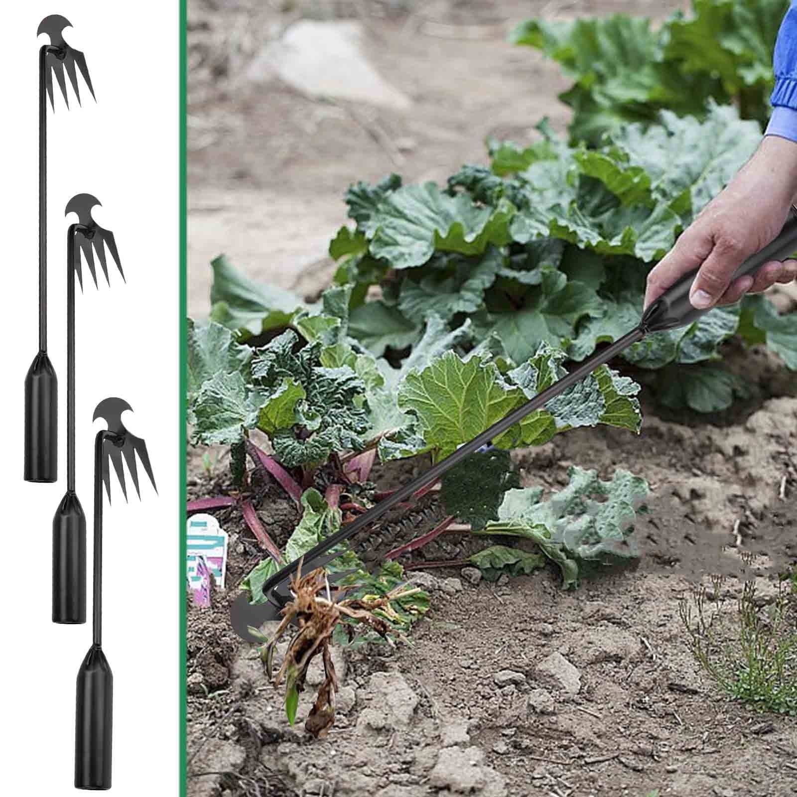 Weed Puller Tool, Gardening Tools Uprooting Weed Pulling Tool, 4 Teeth ...
