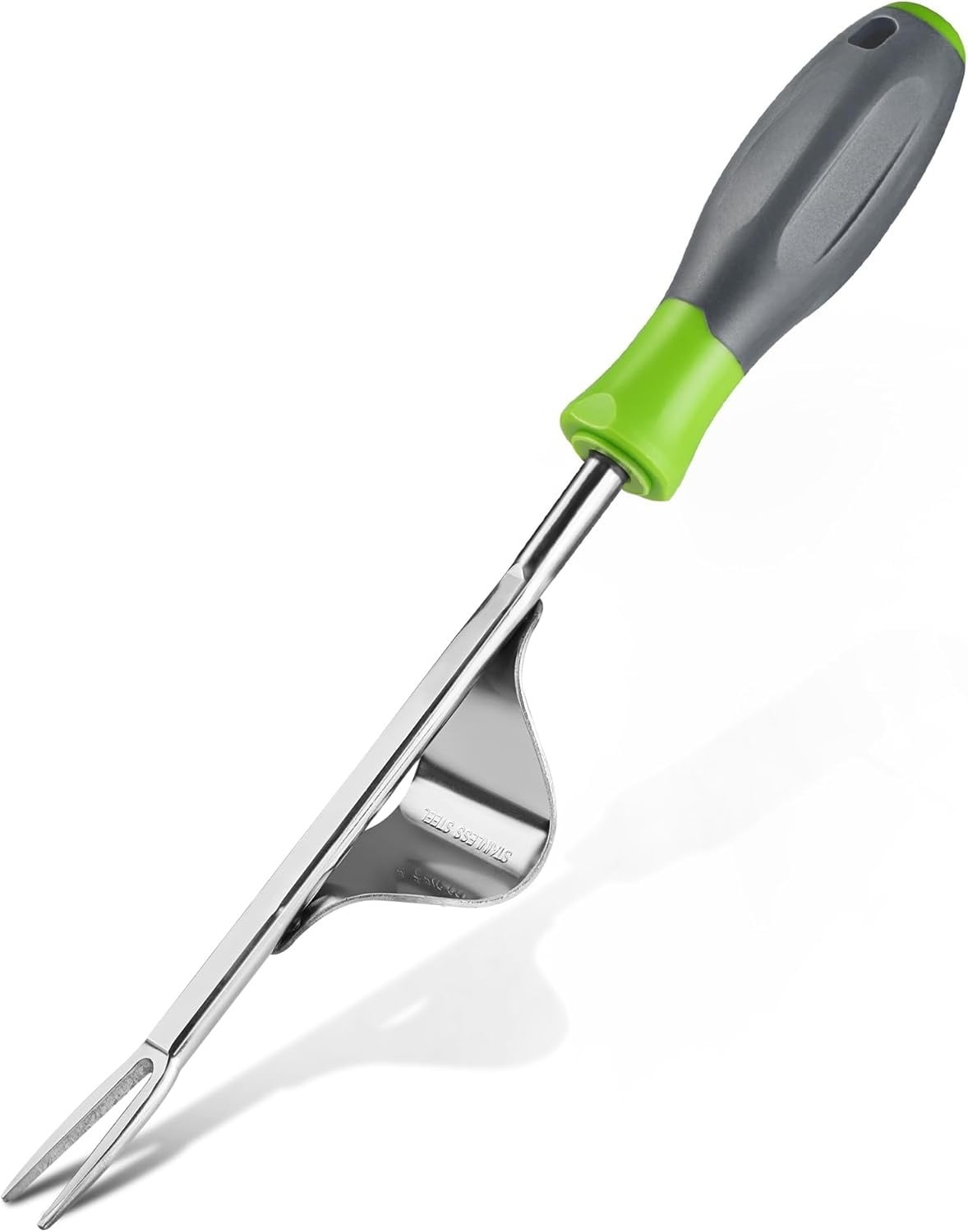 Weed Puller Tool, Metal Leverage Base and V-Shaped Forks for Easy Weed ...
