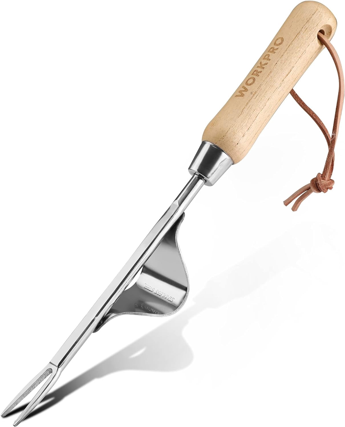 Weed Puller Tool, Metal Leverage Base and V-Shaped Forks for Easy Weed ...