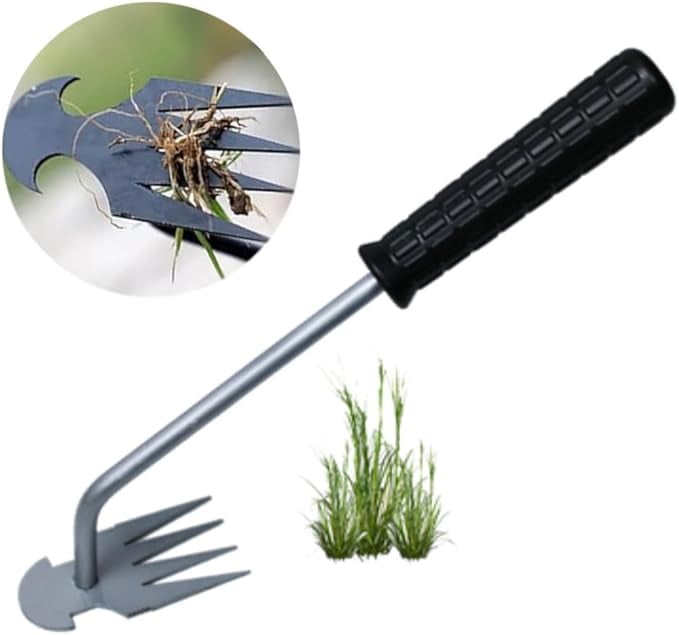 Weed Puller Tool Professional Garden Weed Pulling Tool - 4 Teeth ...