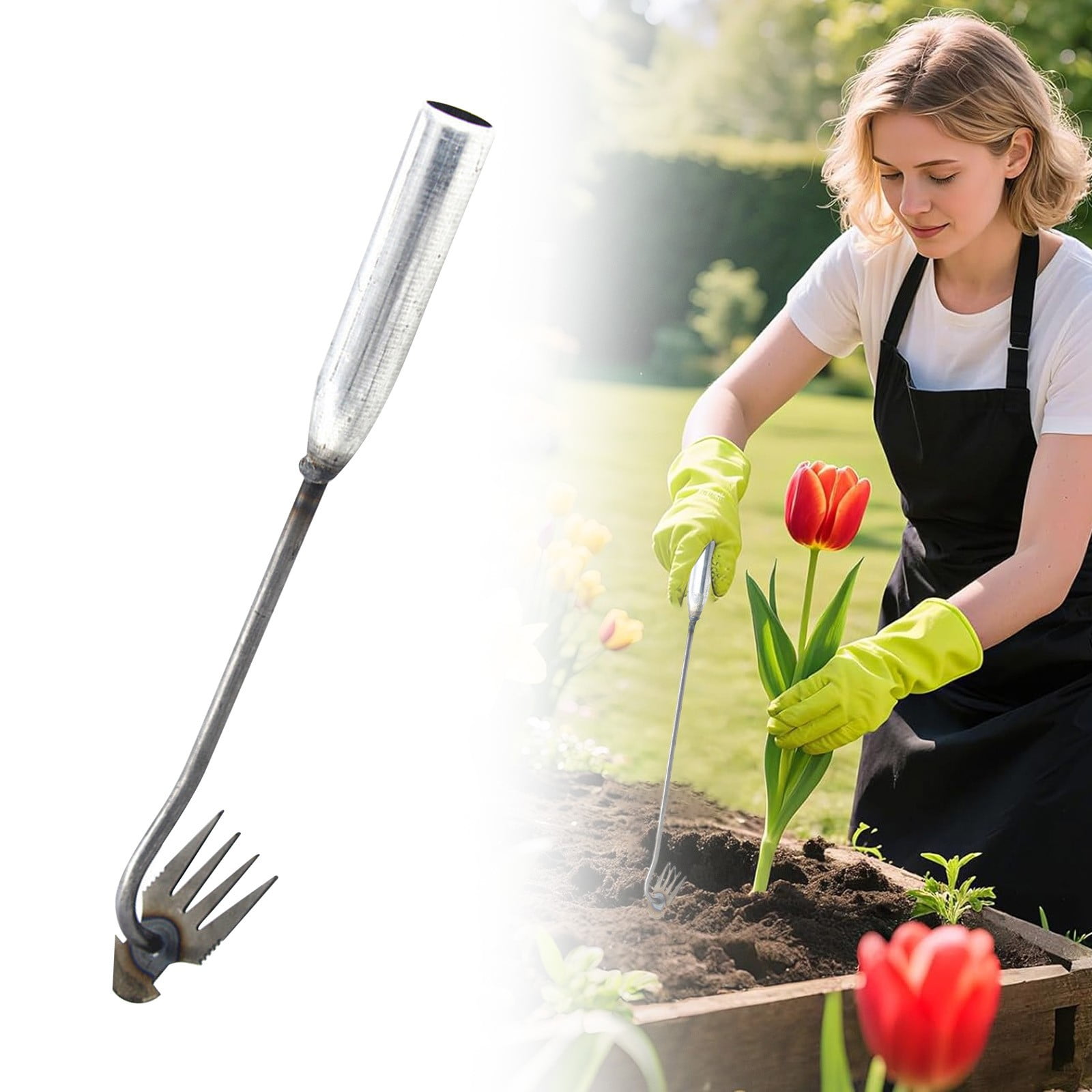 Weed Puller Tool, Weeding Artifact Uprooting Weeding Tool, 14" Weed ...