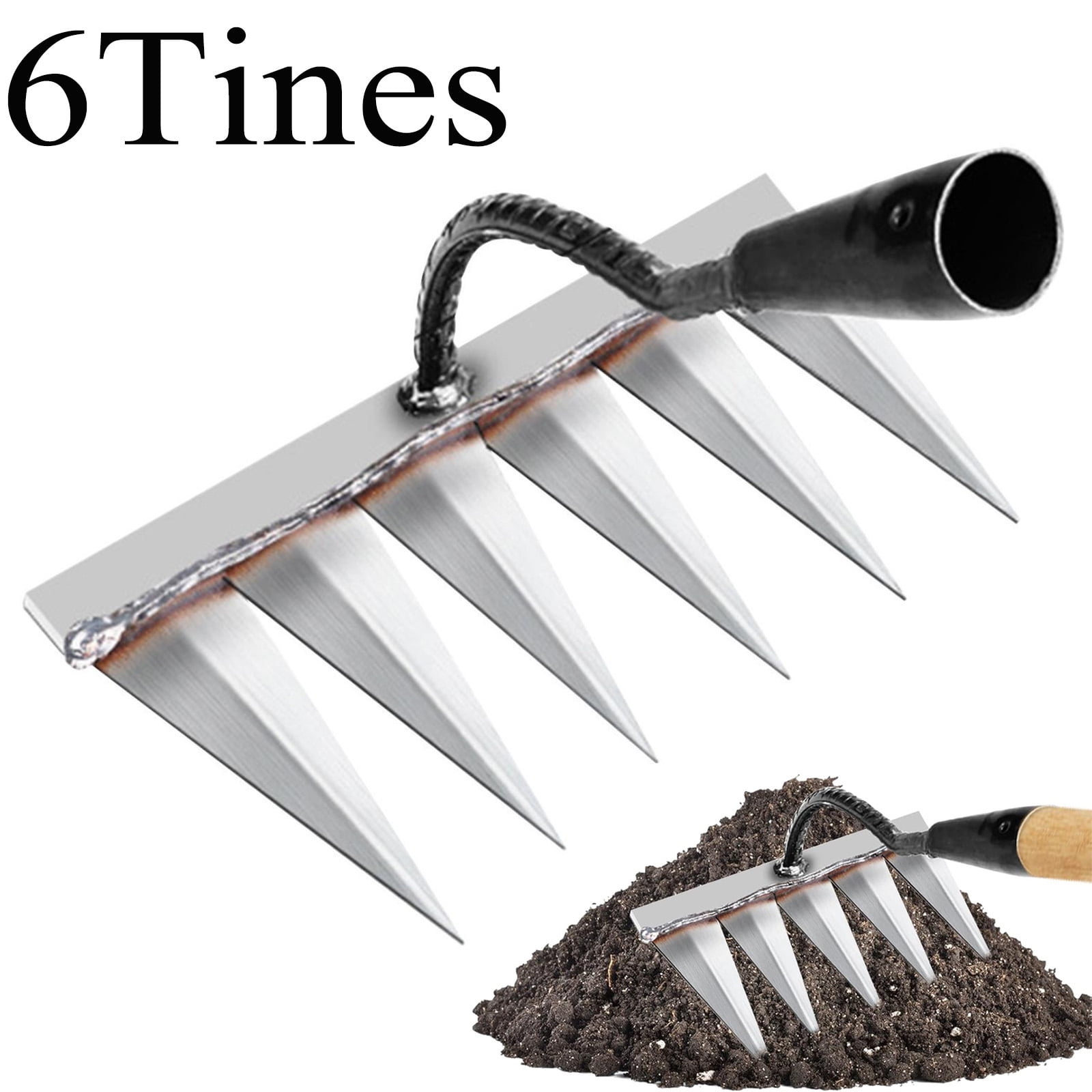 Weed Rake,Gardening Supplies For Women,Plant Tools,Hoe Weeding Rake ...