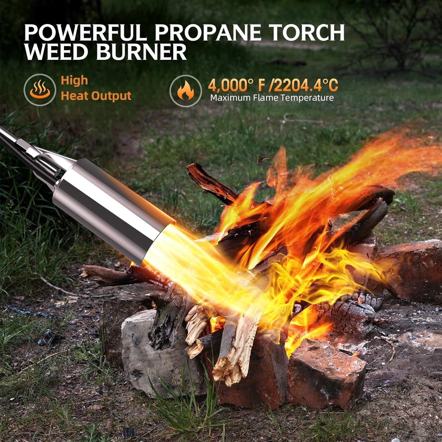 Weed Torch, Propane Torch Weed Burner with 11.5FT Hose, High Output ...