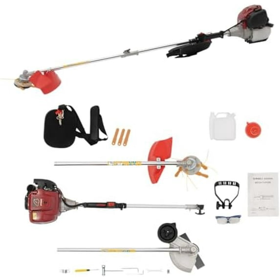 Weed Wacker, 4 Stroke 35.88CC Gas Powered Weed Eater, Lawn Trimming ...