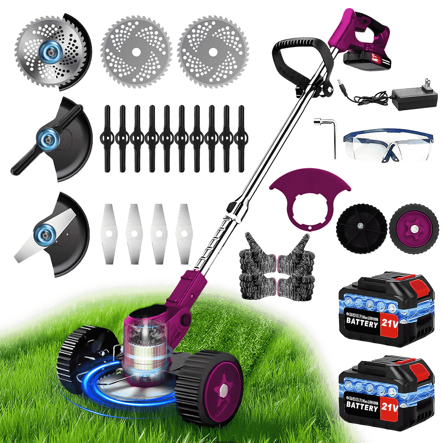 Electric Weed Wacker Adjustable Cordless Weed Eaters 3 in 1 Electric ...