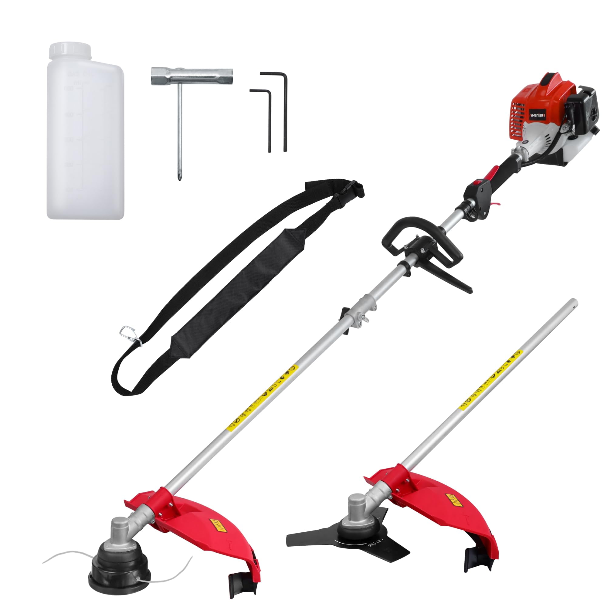 Weed Wacker Gas Powered 26cc, Gas Trimmer Edger Mower 2 in 1, Weed ...