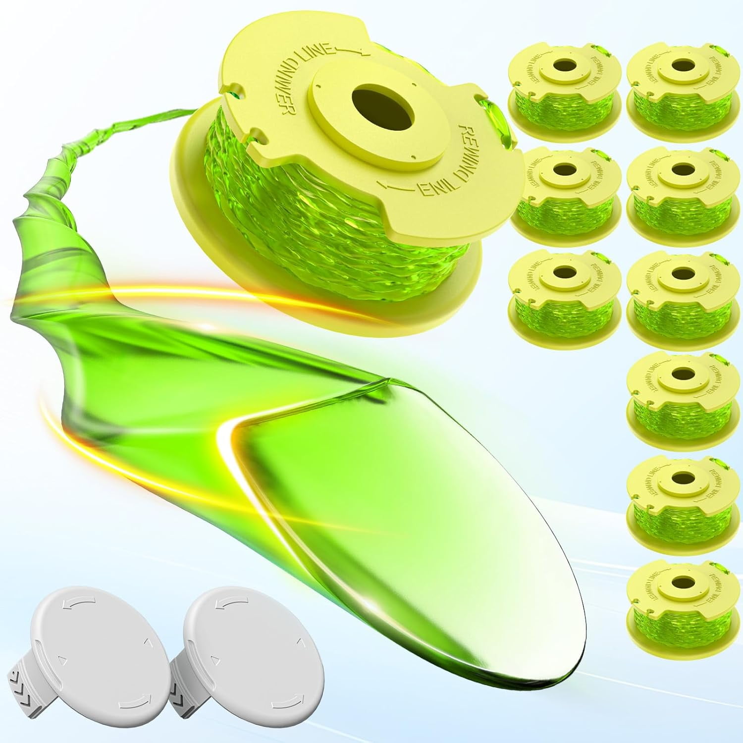 Weed Wacker String Compatible with Ryobi One Plus+ AC80RL3, 0.08 ...