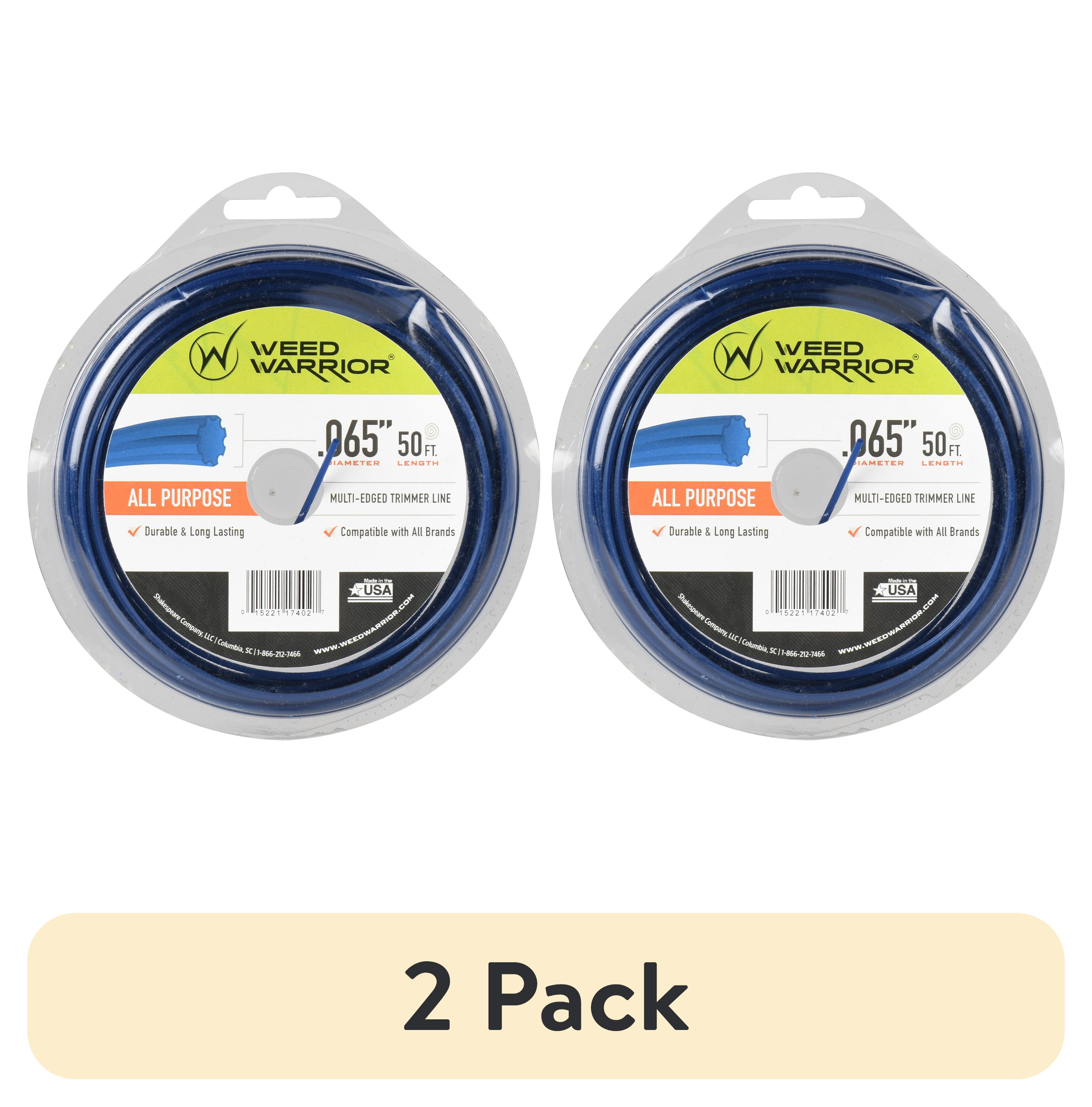 (2 pack) Weed Warrior® .065 in. x 50 ft. All Purpose Nylon Trimmer Line ...