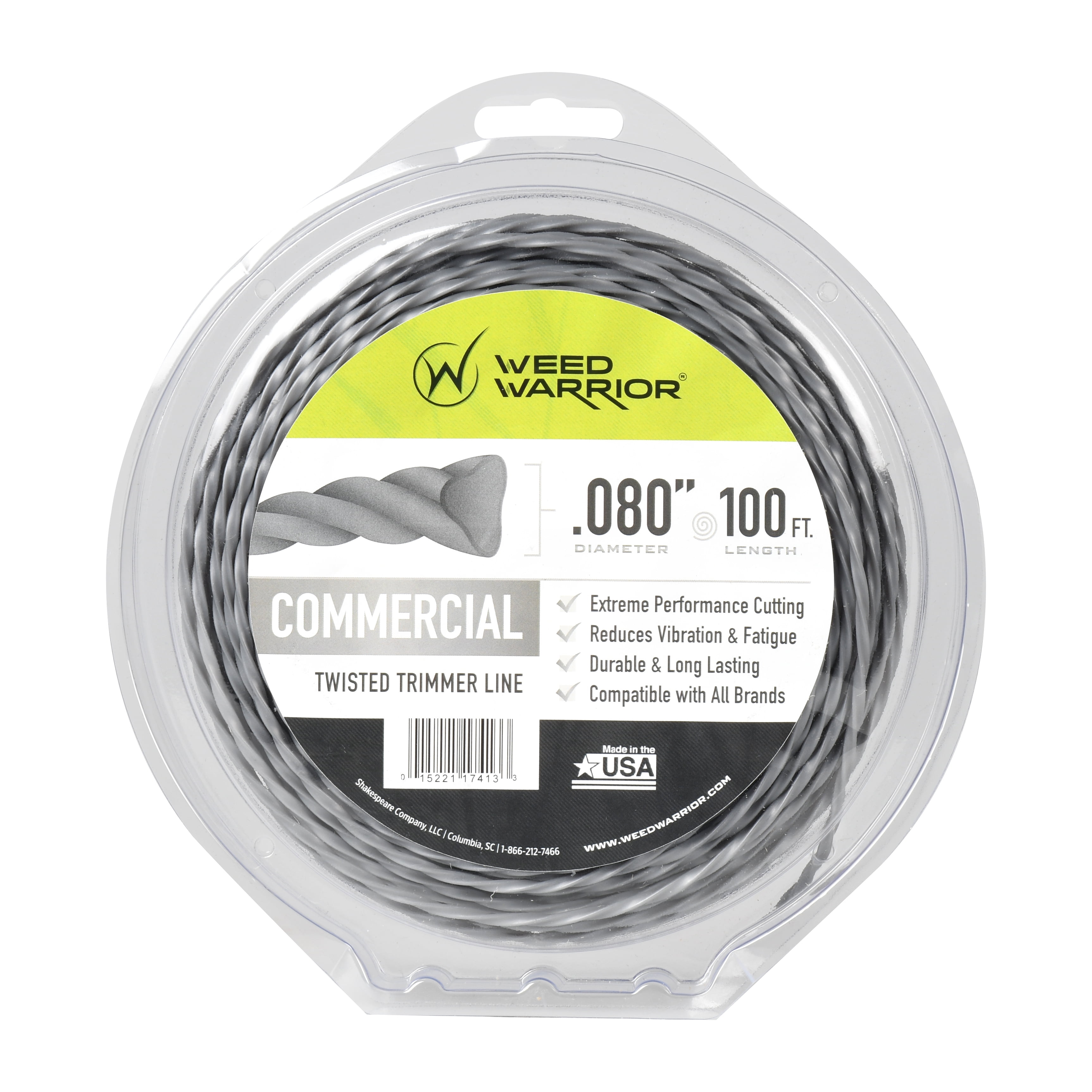 Weed Warrior® .080 in. x 100 ft. Nylon Commercial Trimmer Line ...