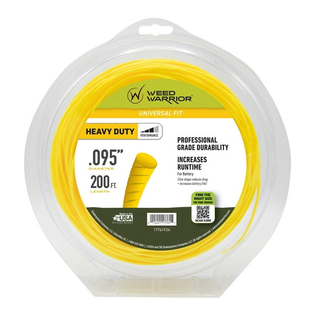 Weed Warrior .095 in. x 200 ft. Heavy Duty Trimmer Line - Walmart.com