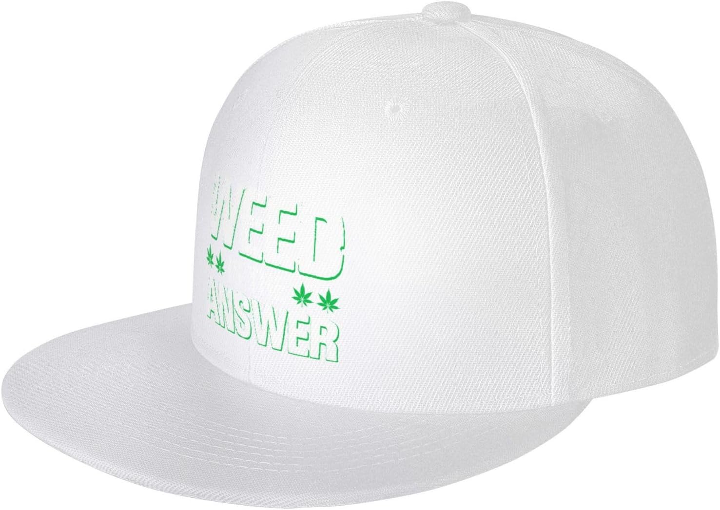 Weed is The Answer Baseball Cap for Men Women Snapback Hat Adjustable Flat Bill Hats - Walmart.com