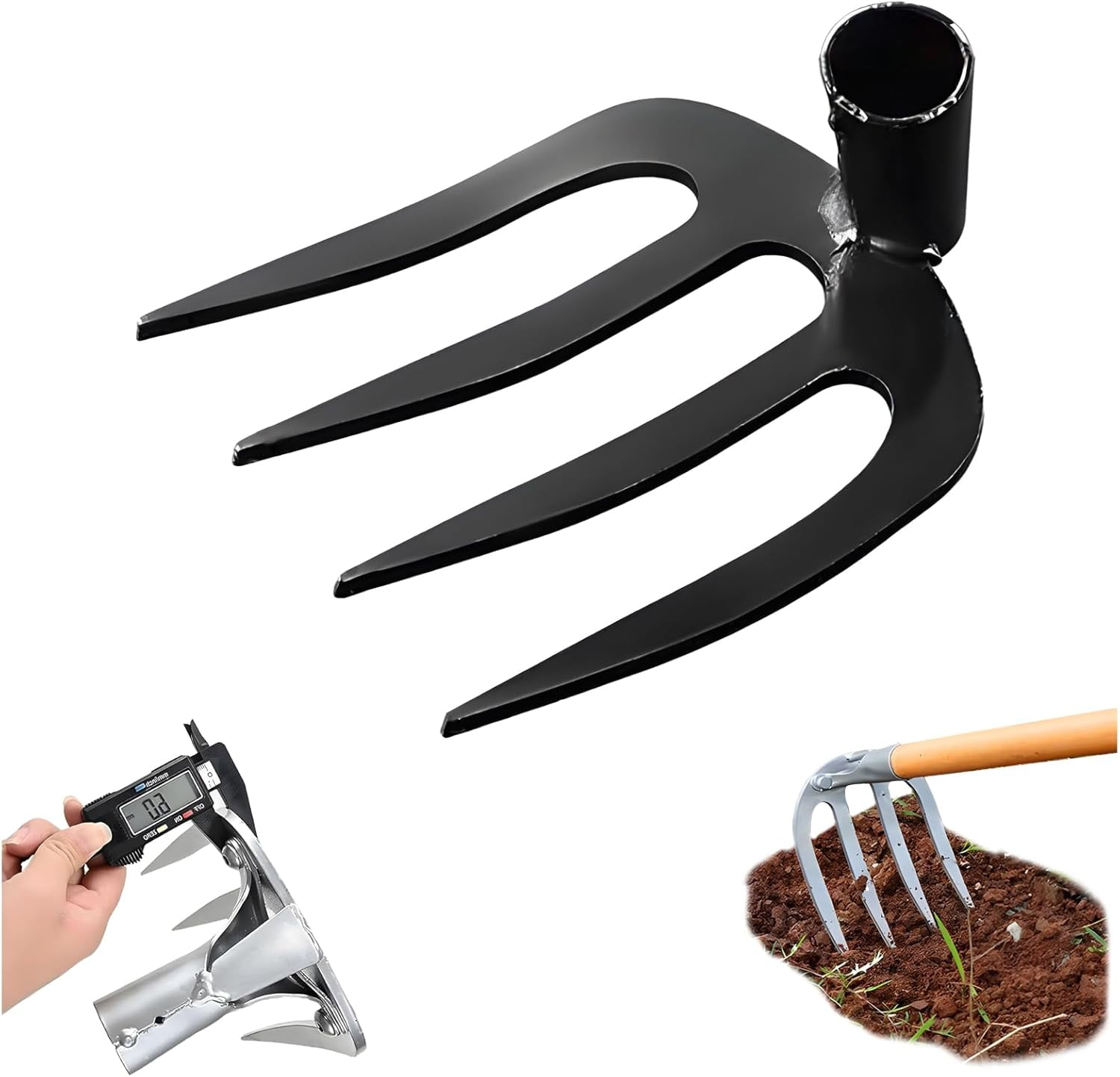 Weeder Puller Gardening Hand Tool, Weeding Rake for Gardening - Heavy ...