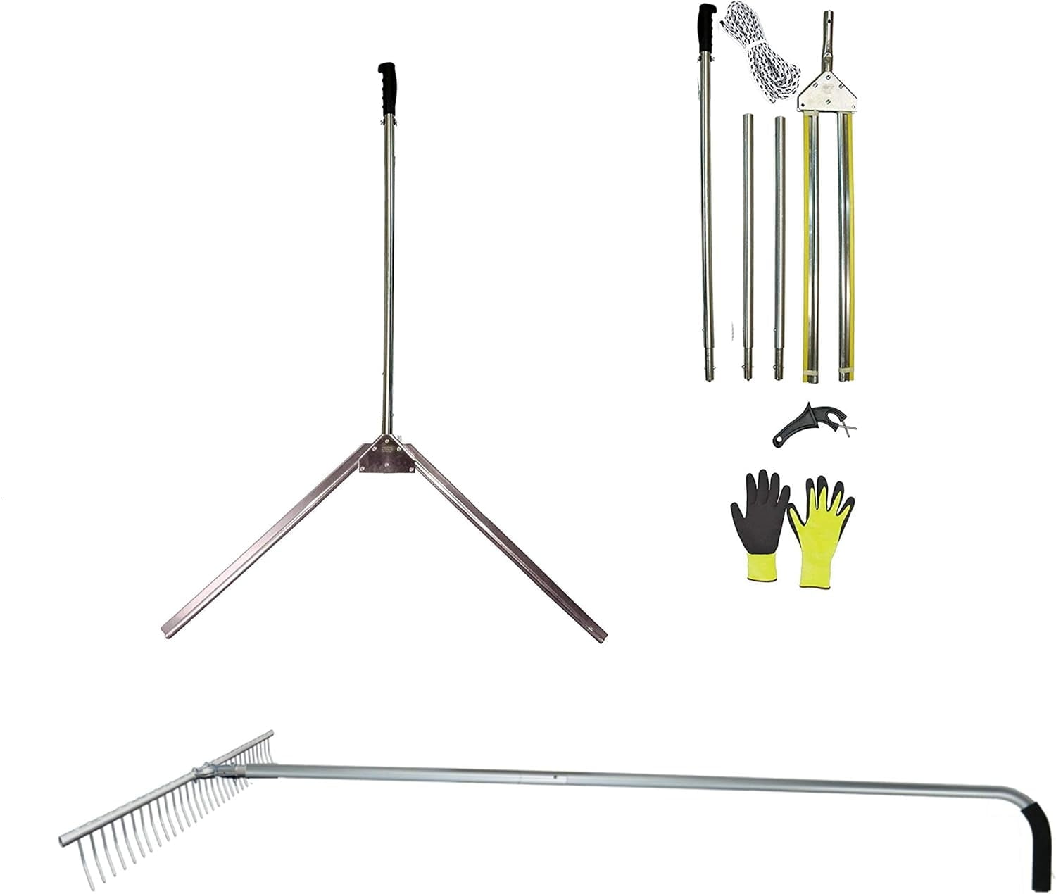 Weeders Digest Lake Weed Cutter and Rake Combo (7 Ft Rake Handle ...
