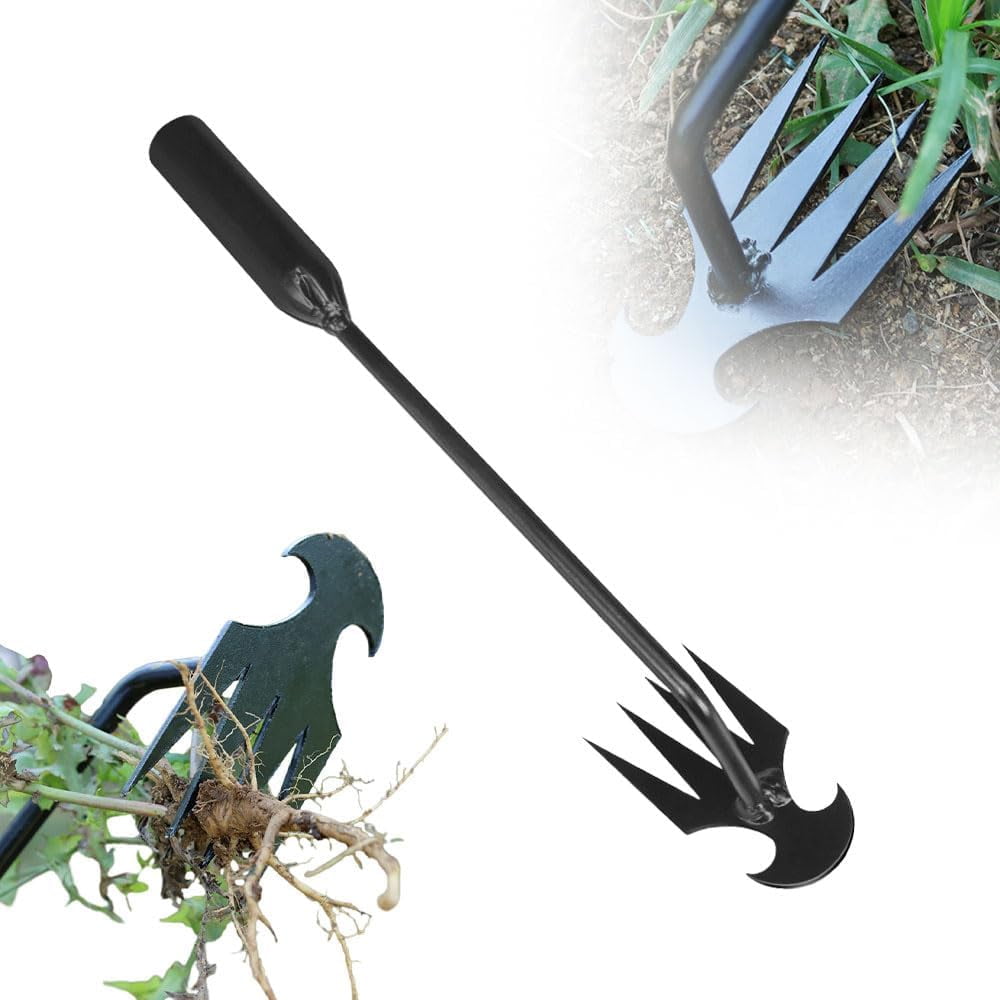 Weeding Artifact Uprooting Weeding Tool, 2025 New 4 Teeths Dual Purpose ...