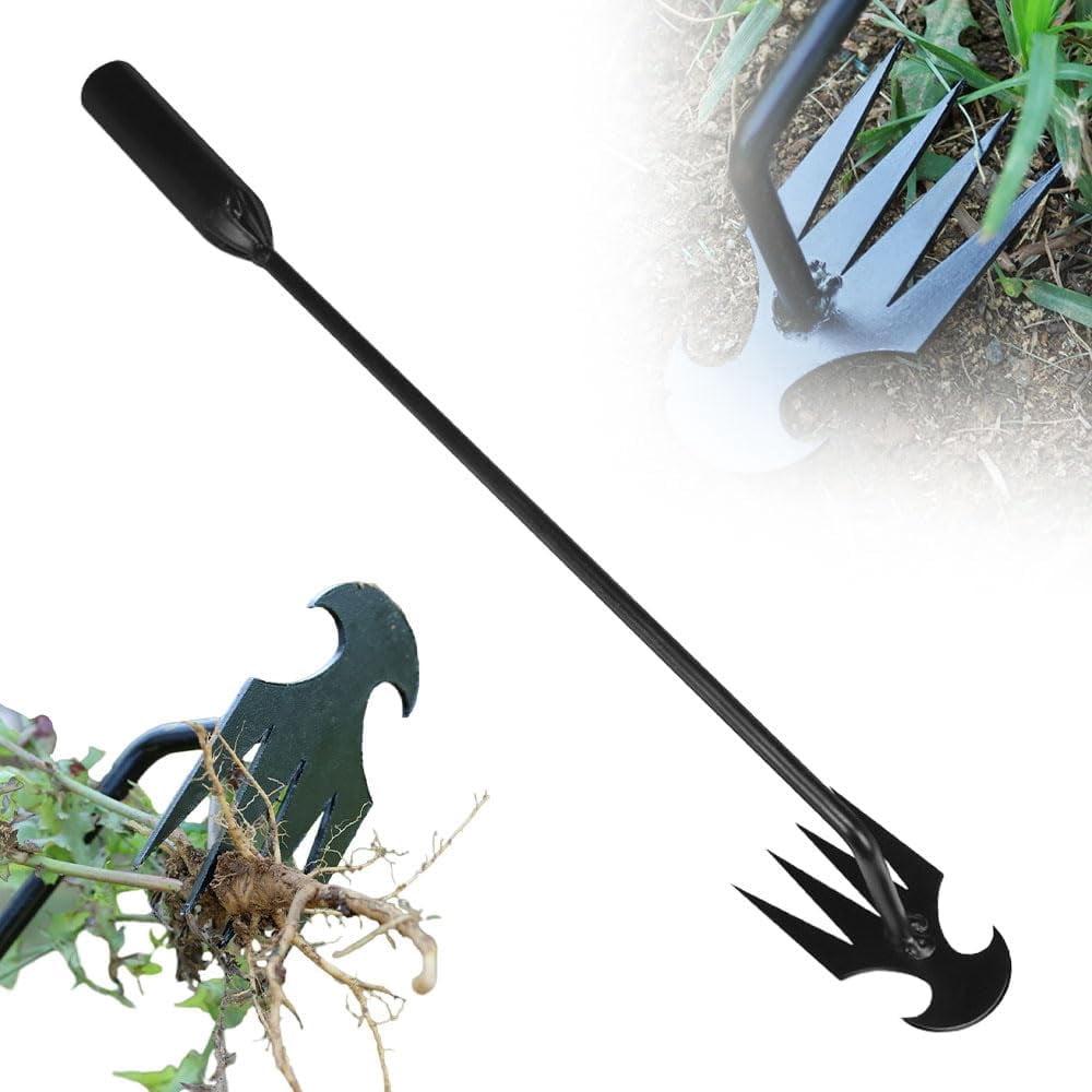 Weeding Artifact Uprooting Weeding Tool, 2025 New 4 Teeths Dual Purpose ...