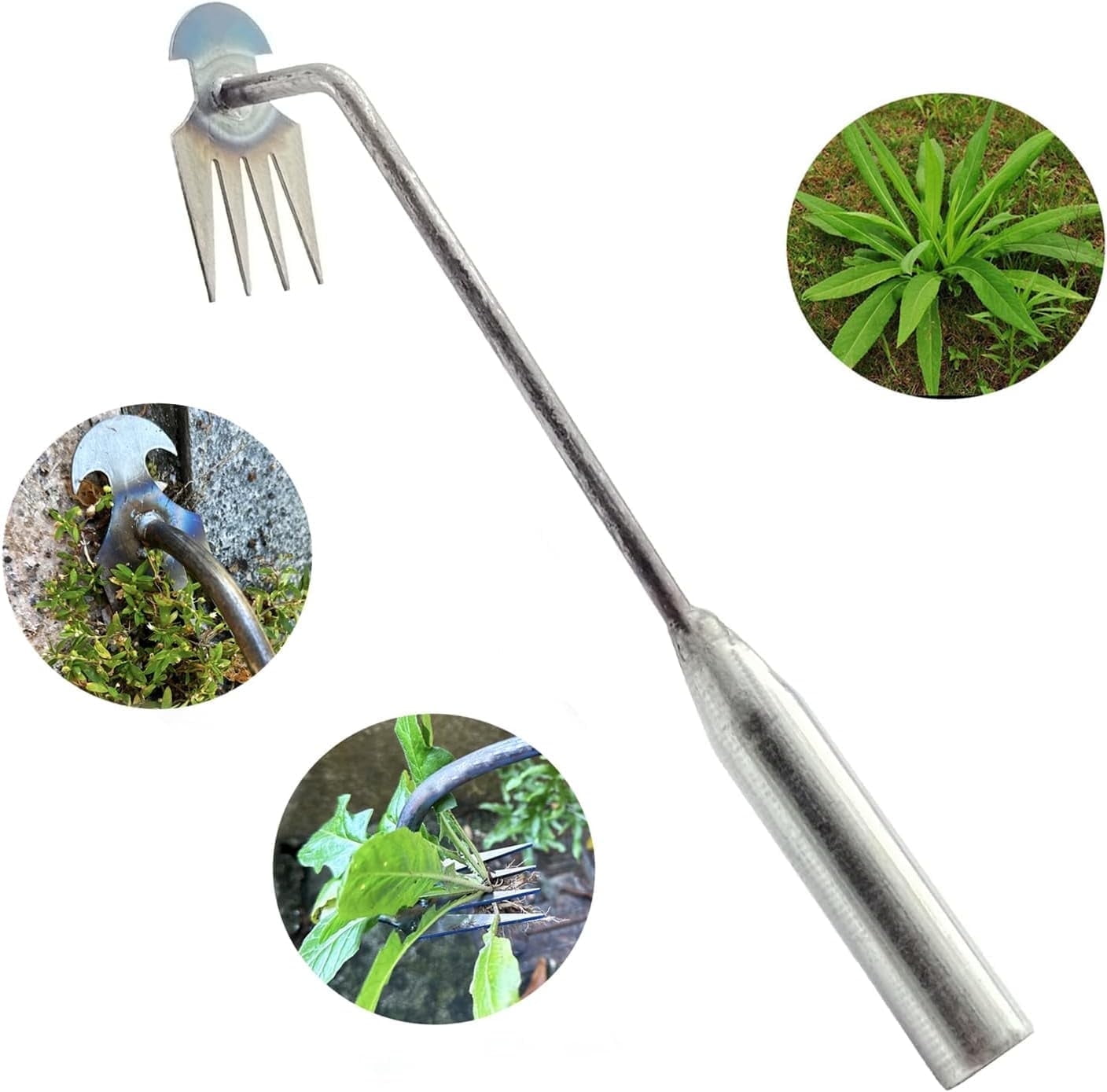 NOGIS 14inch Iron Manual Weeding Tool, Digger & Weed Remover for Garden ...