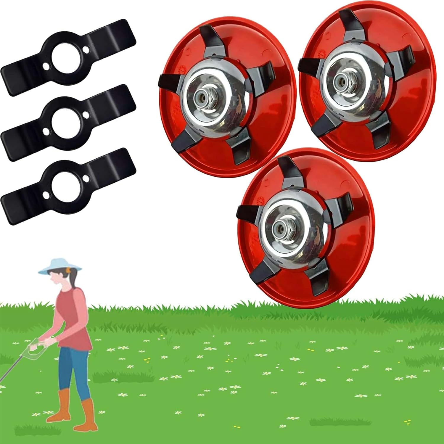 Weeding Disc, Amphibious Weeding Disc Trimmers - No Damage to Seedlings ...