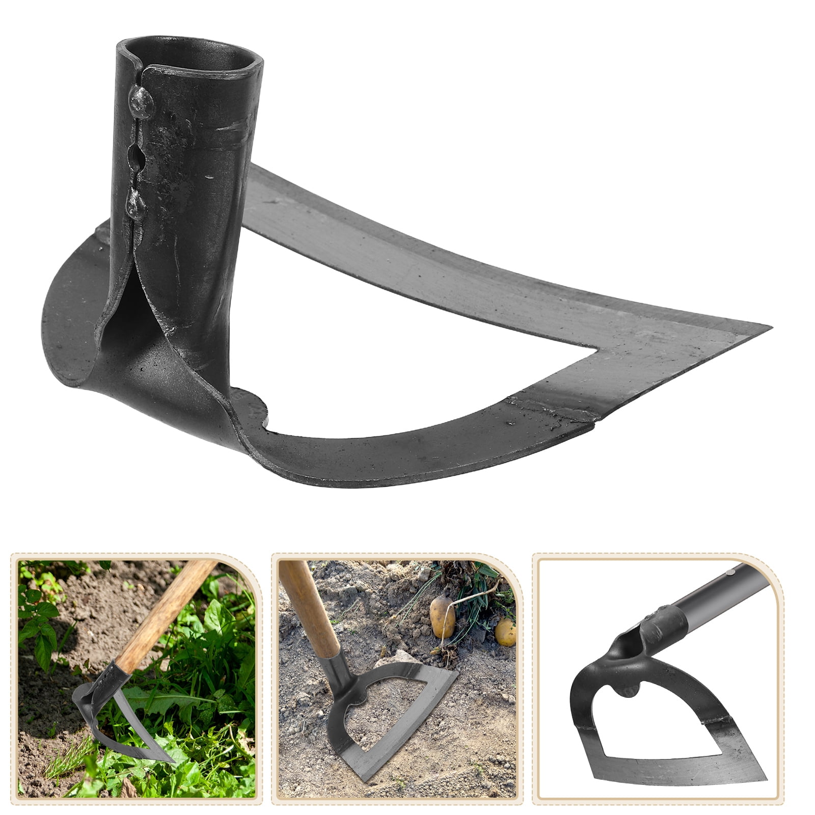 PartyKindom Fine Craftsmanship Hollow Hoe, Multi-Use Garden Tool for ...