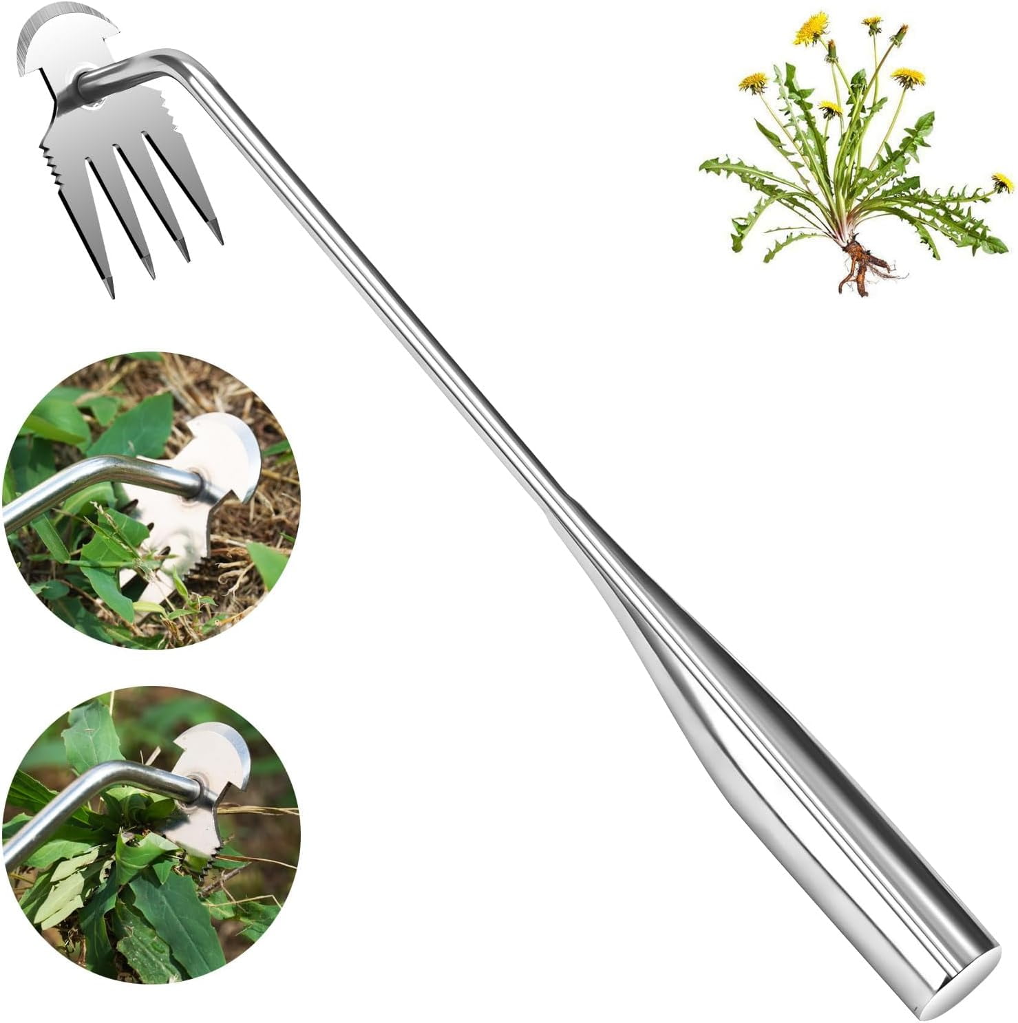 Weeding Rake Weed Remover Weed Puller Tools Hand Weeder Yard for ...