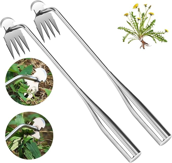 Weeding Rake Weed Remover Weed Puller Tools Hand Weeder Yard for ...