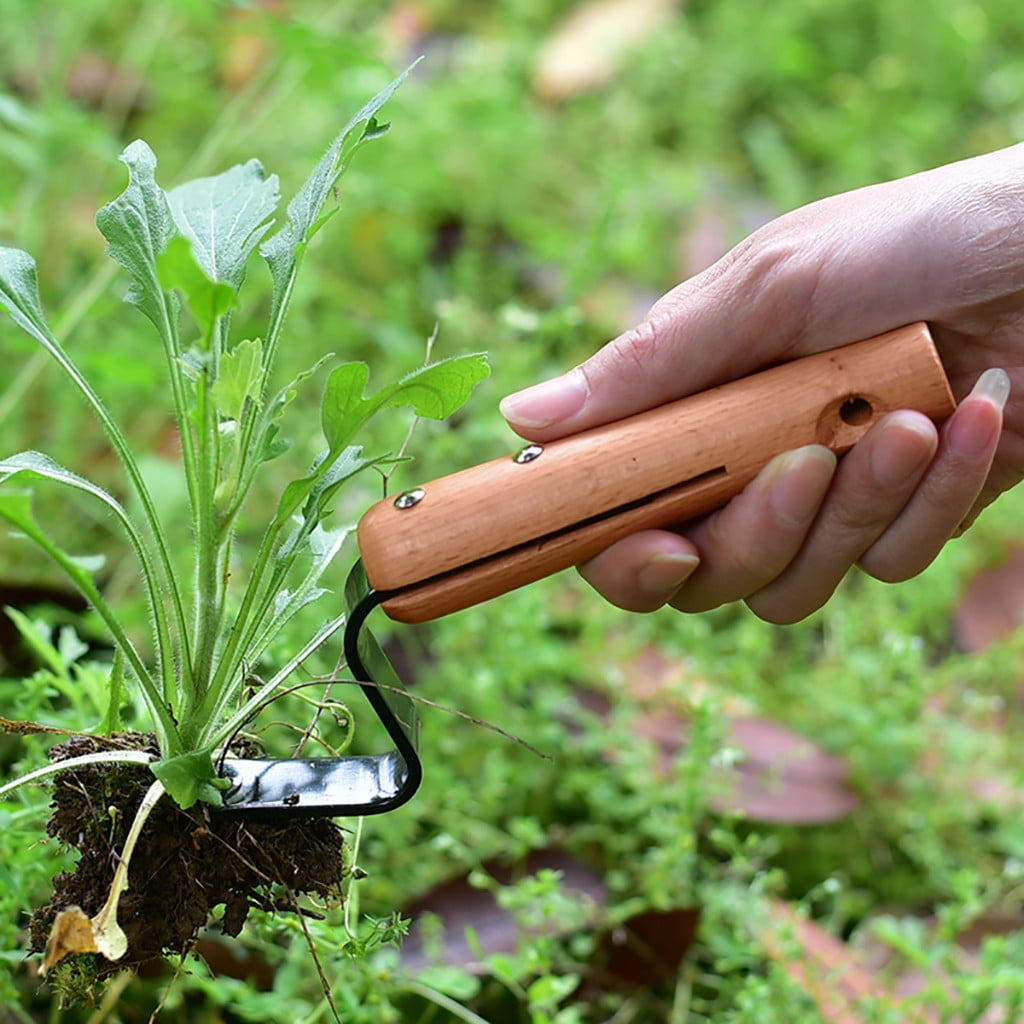 Weeding Tool - Leverage Metal Base Creates Angle for Easy Weed Removal ...