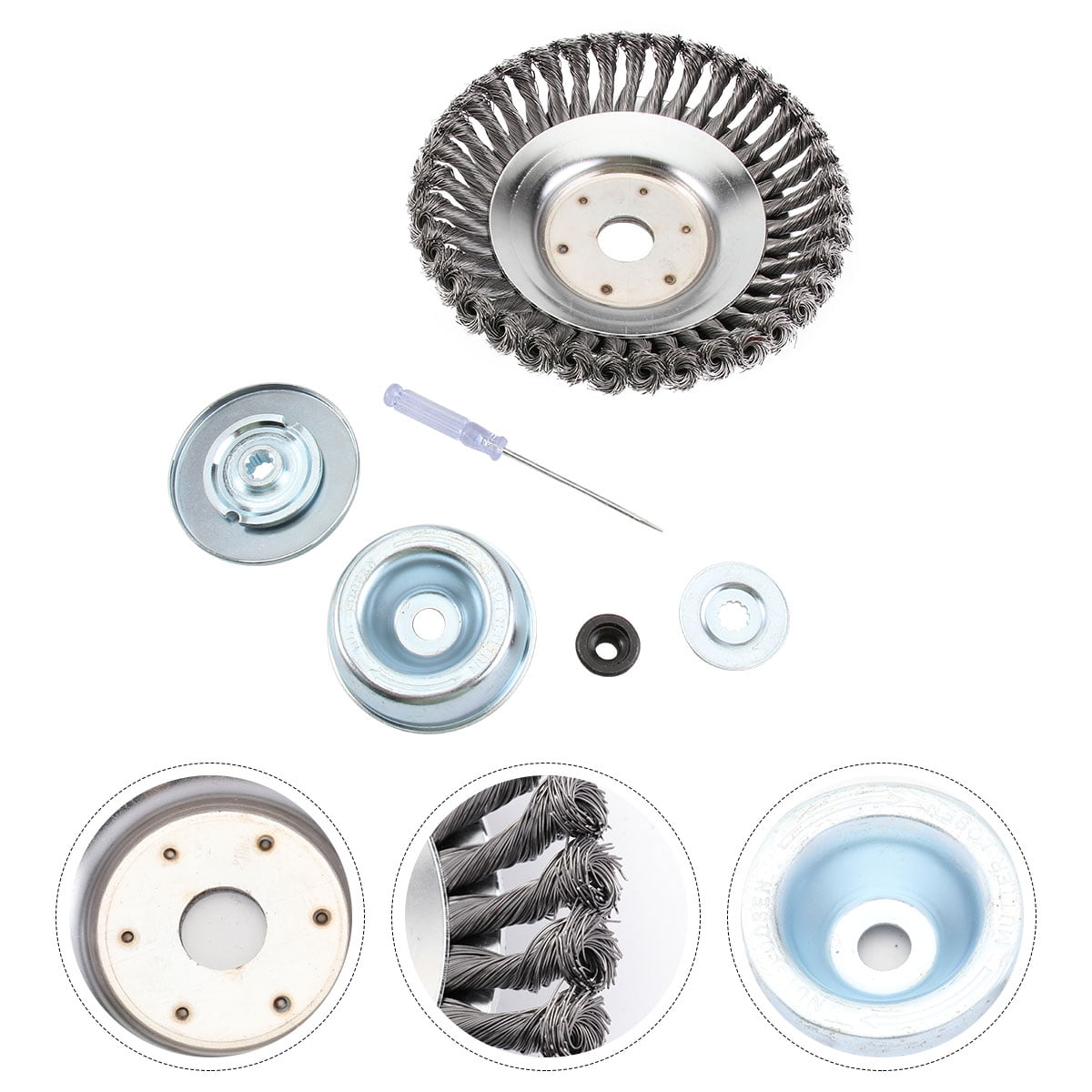 Weeding Tools Weeder Parts Grinder Rotary Lawnmower Electric Silver ...