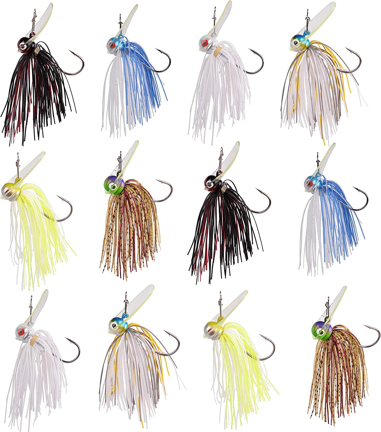 Weedless Football Jig for Bass Fishing Flipping Jig Silicon Rubber ...
