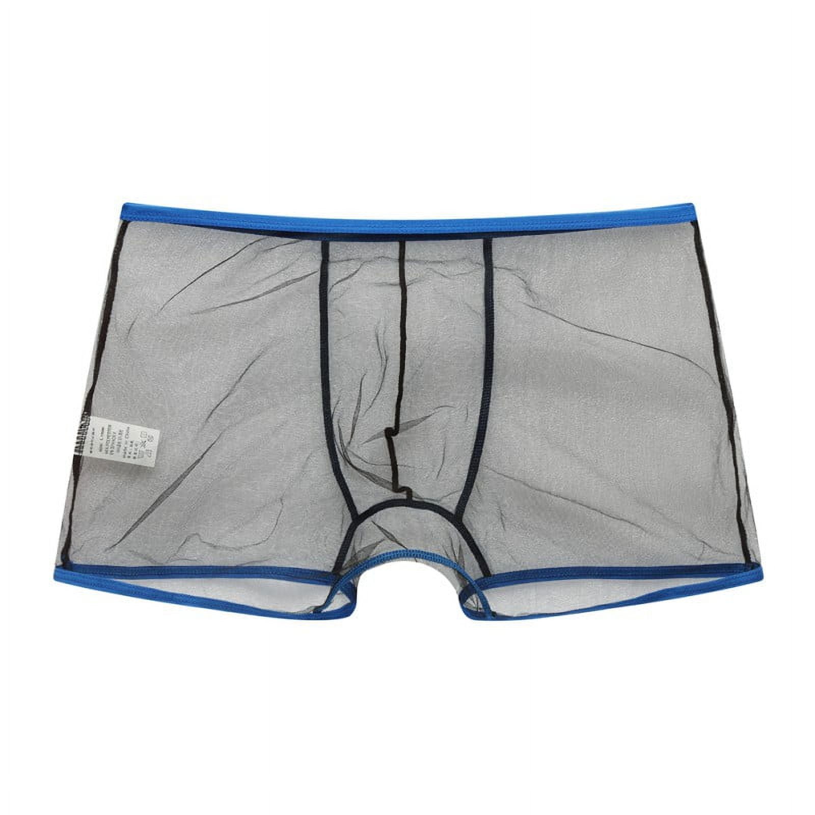 Weefy Men Transparent Sheer Mesh Underpants Briefs Boxer Shorts Soft ...