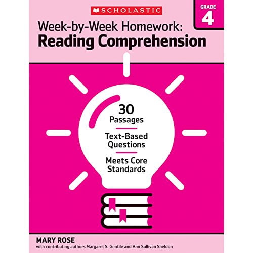 Pre-Owned Week-By-Week Homework: Reading Comprehension Grade 4: 30 ...