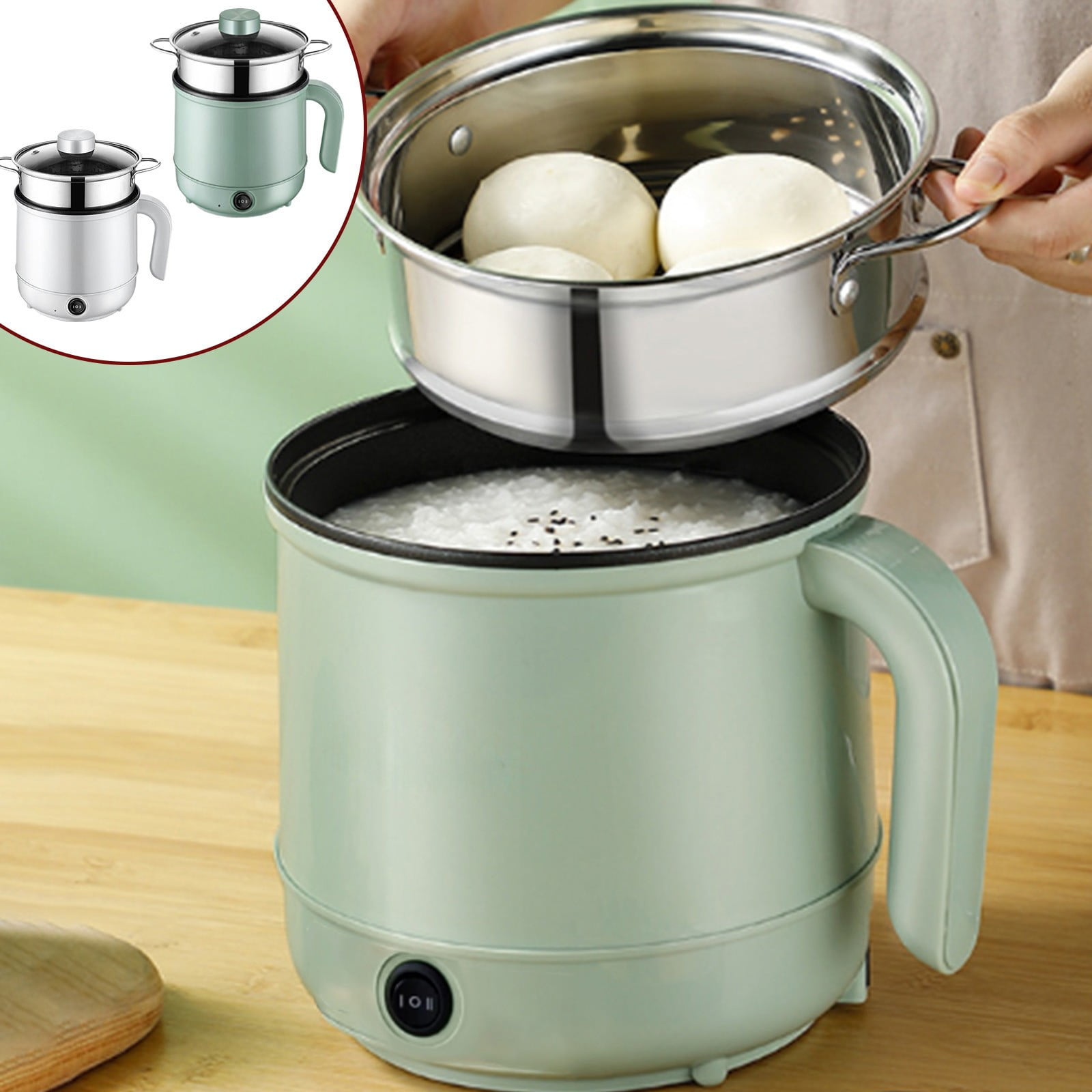 Only This Week, Mini Hot Pot, 1.7 Liter Wok, Dual Heat Control, Travel ...