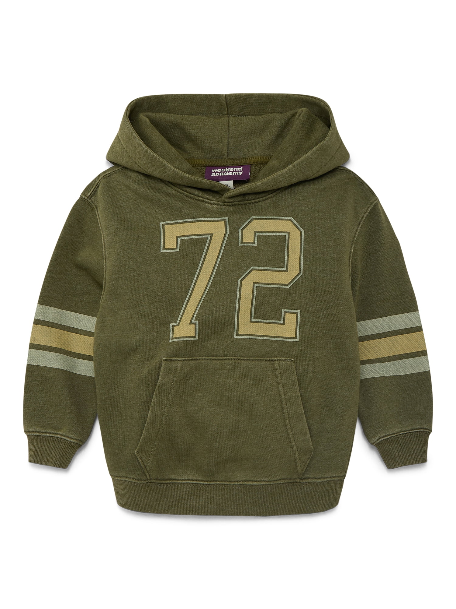 Weekend Academy Boys Fleece Varsity Hoodie, Sizes 4-18 - Walmart.com