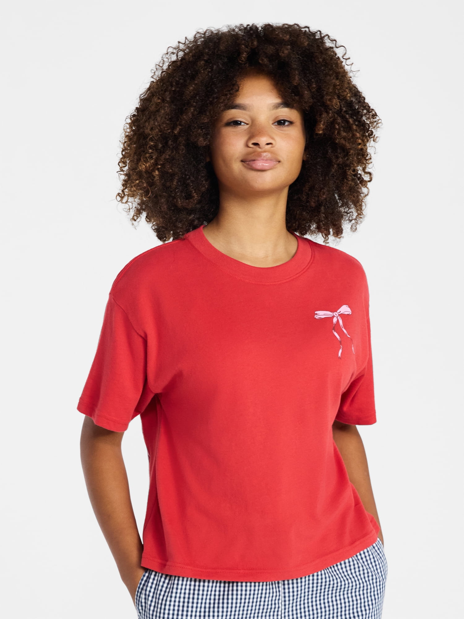 Weekend Academy Girls Oversized Graphic Tee with Short Sleeves, Sizes 4 ...