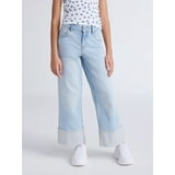 Weekend Academy Girls Cuffed Hem Jeans, Sizes 5-18 - Walmart.com