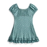 Weekend Academy Girls Knit Puff Sleeve Peasant Dress, Sizes 4-18 ...