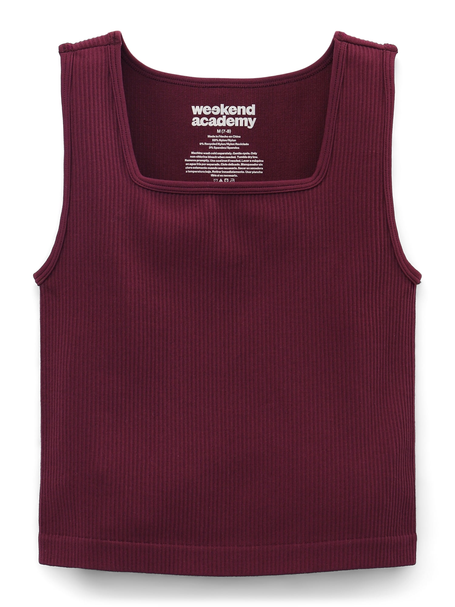 Weekend Academy Girls Seamless Tank Top, Sizes 4-18 - Walmart.com