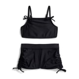 Weekend Academy Girls Solid South Beach Bikini Top and Bottoms Swim Set ...