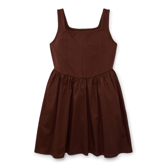 Weekend Academy Girls Square Neck Sleeveless Corset Dress, Sizes 4-18 ...