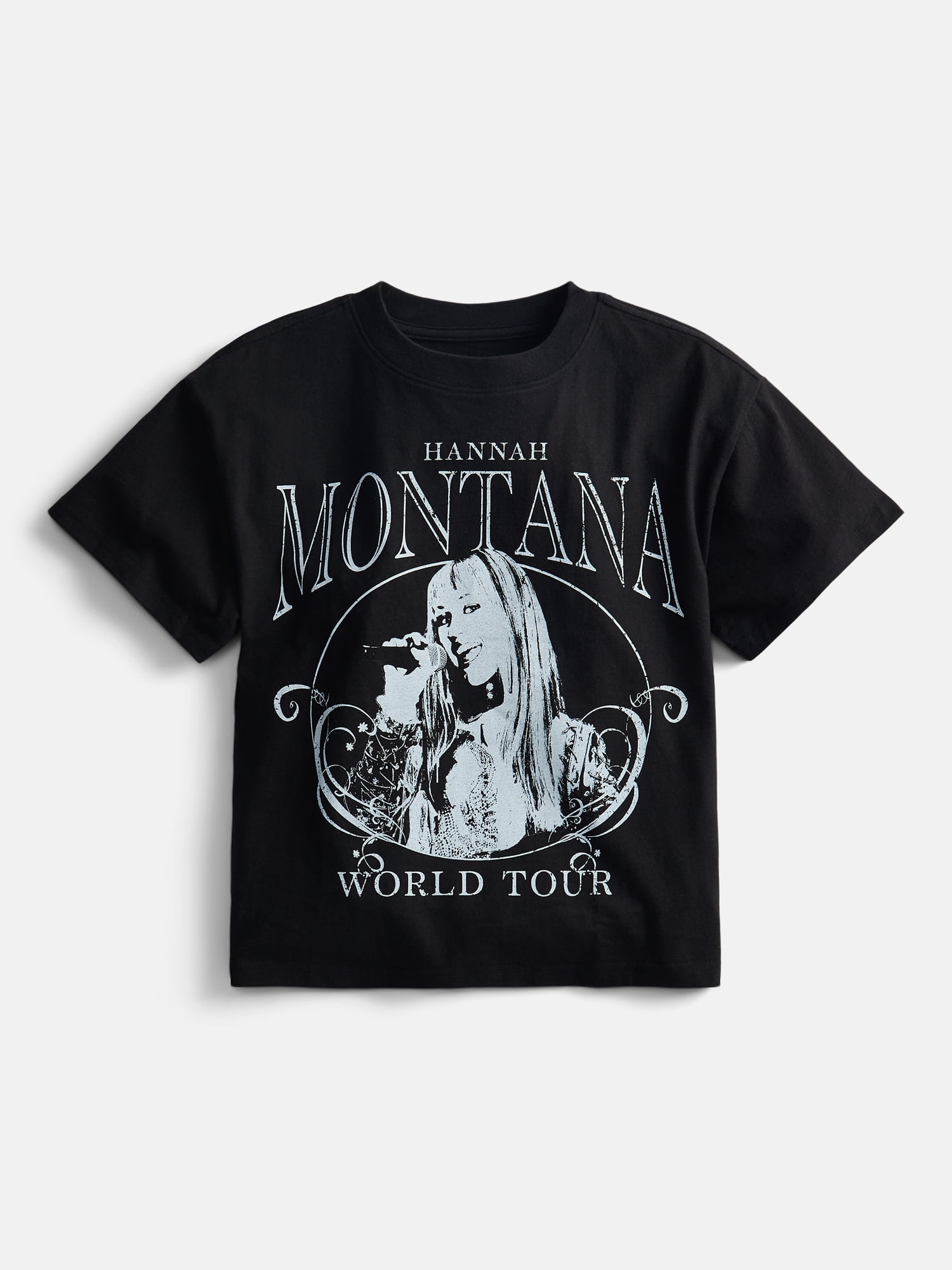 Weekend Academy Girls Disney Hannah Montana Graphic Tee with Short ...