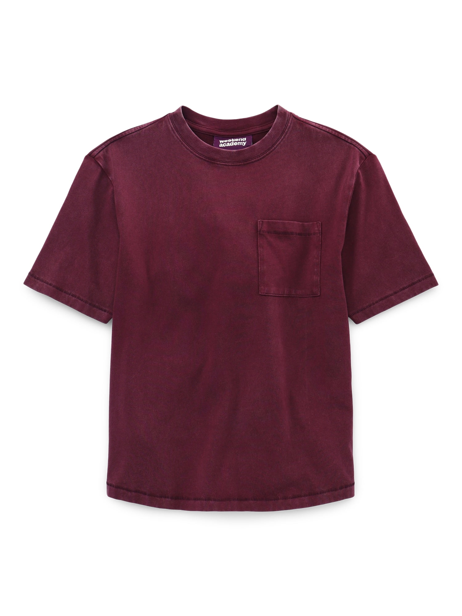 Weekend Academy Boys Pocket T-Shirt with Short Sleeves, Sizes 4-18 ...