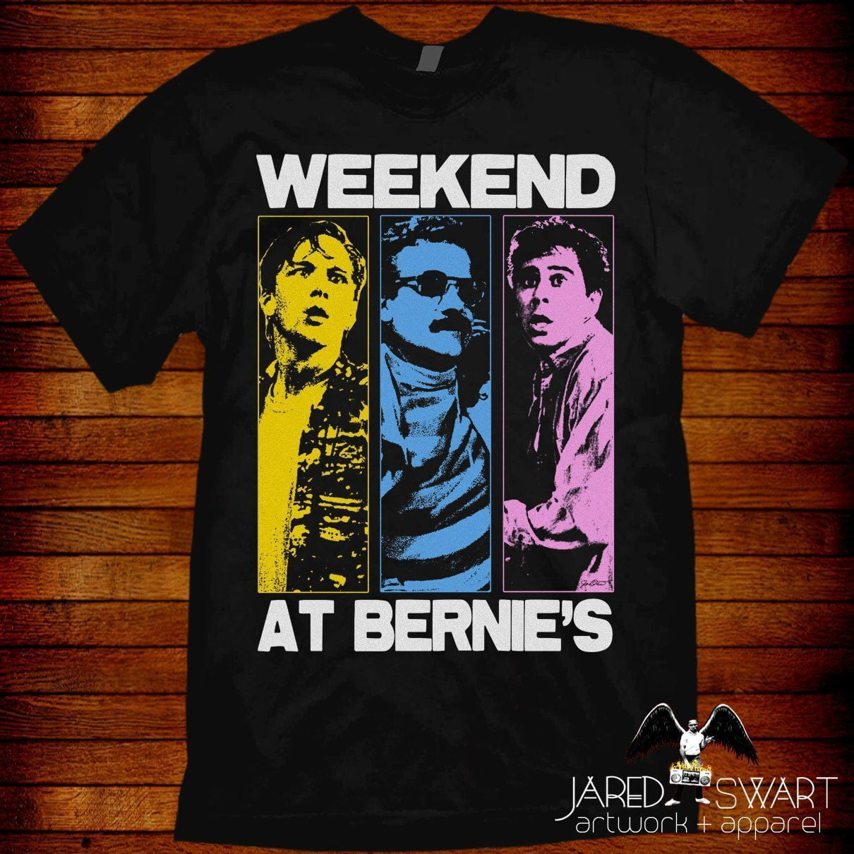 Weekend At Bernie's T-shirt Pop-Art style design by Jared Swart 80s ...