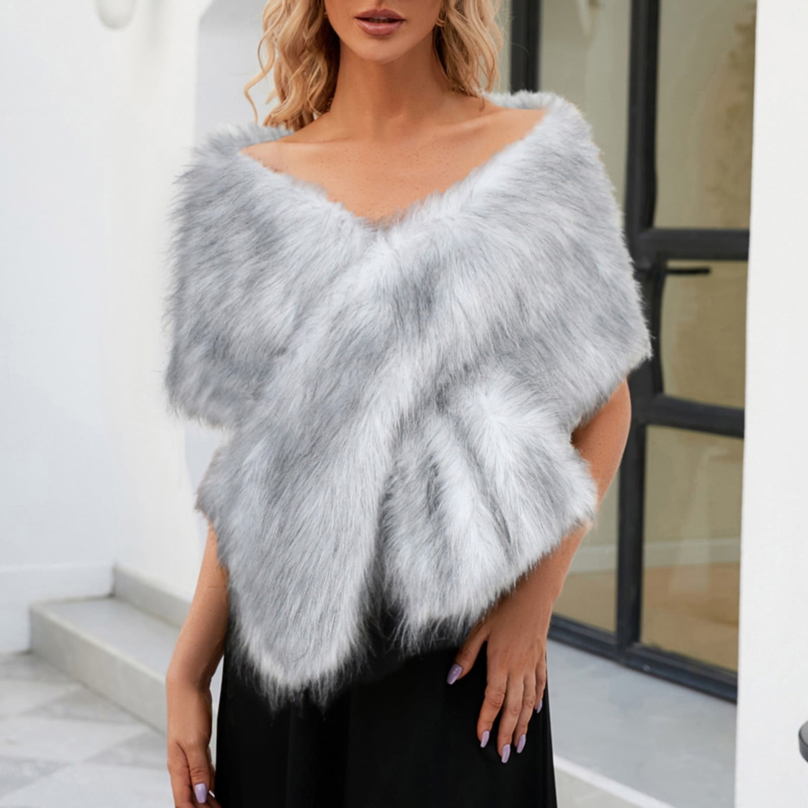 Weekend Fashion Wraps, Women Luxurious Winter Faux Superficial ...
