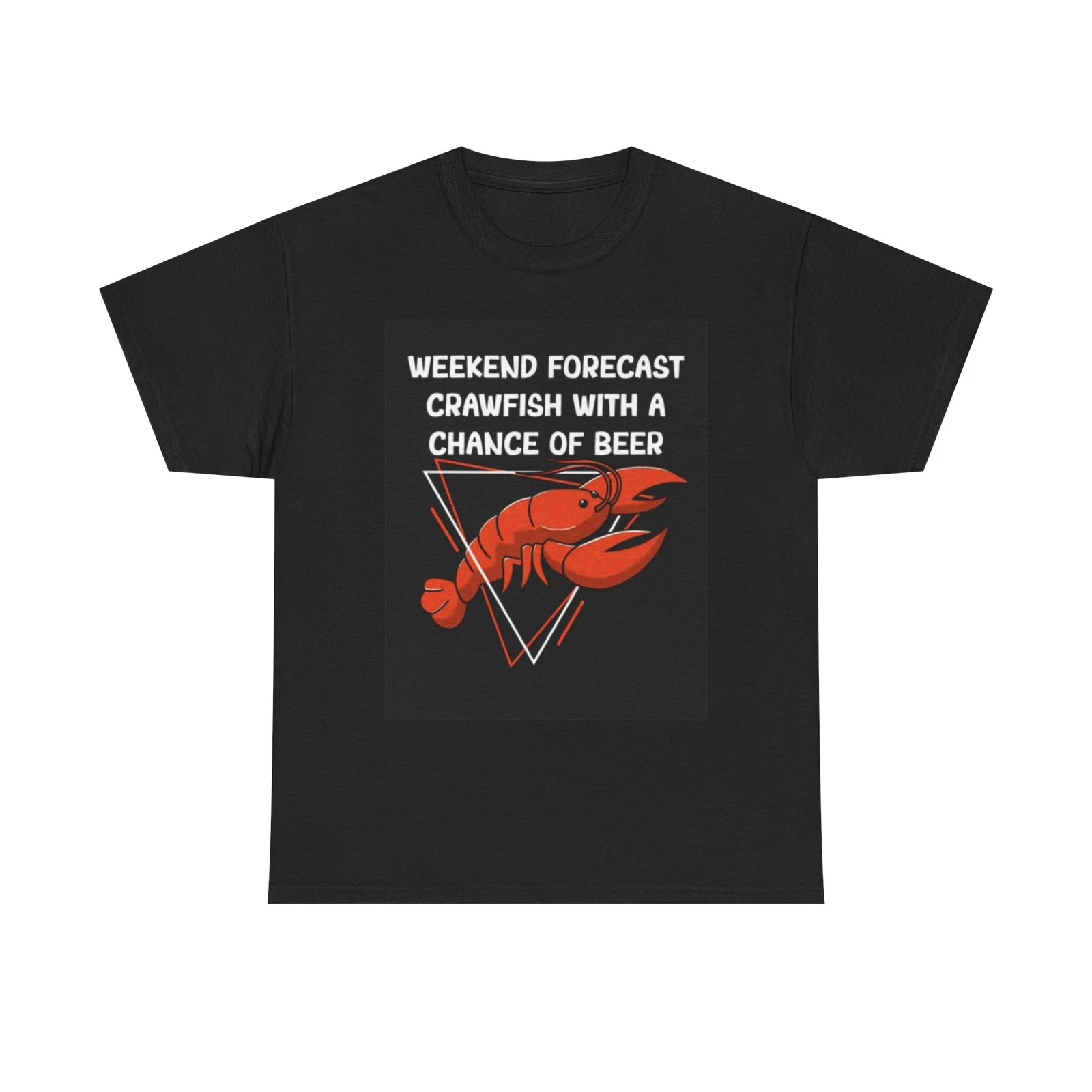 Weekend Forecast Beers And Crawfish Graphic T Shirt Funny Jokes Unisex ...