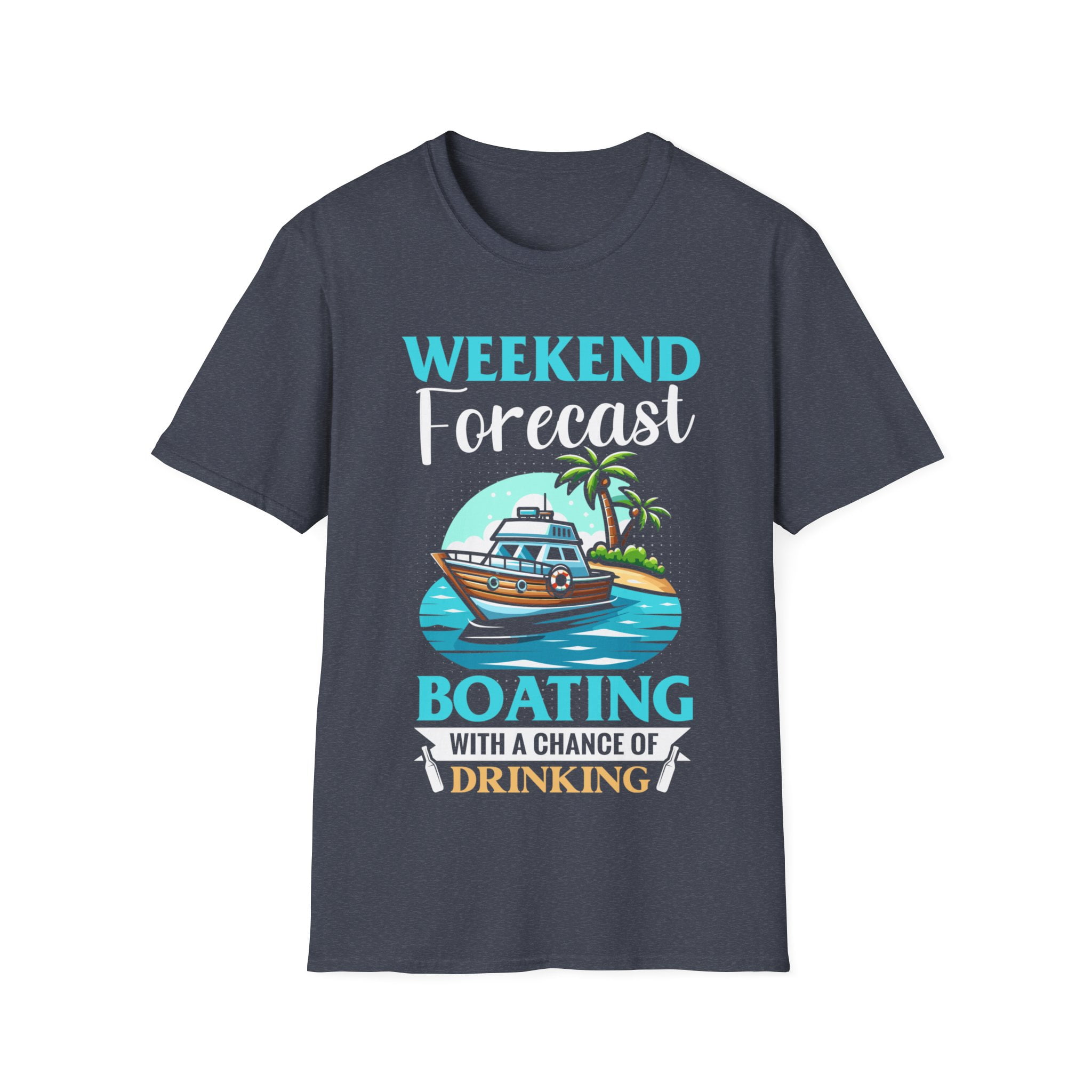 Weekend Forecast Boating Captain Boat Owner Sailor Boater TShirt ...