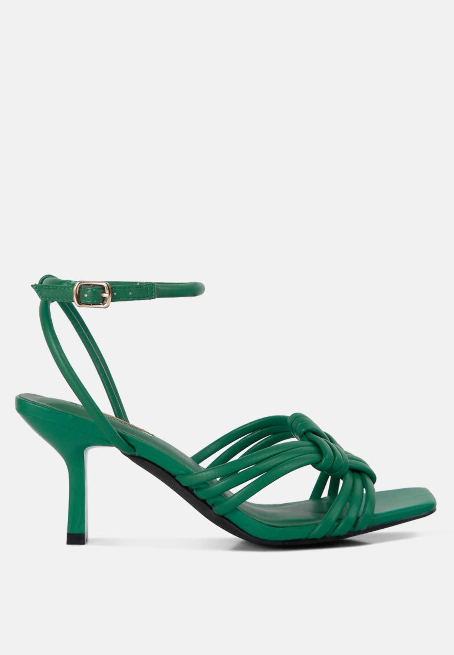 Weekend Pick Box Knot Pin Heel Sandals - Walmart.com