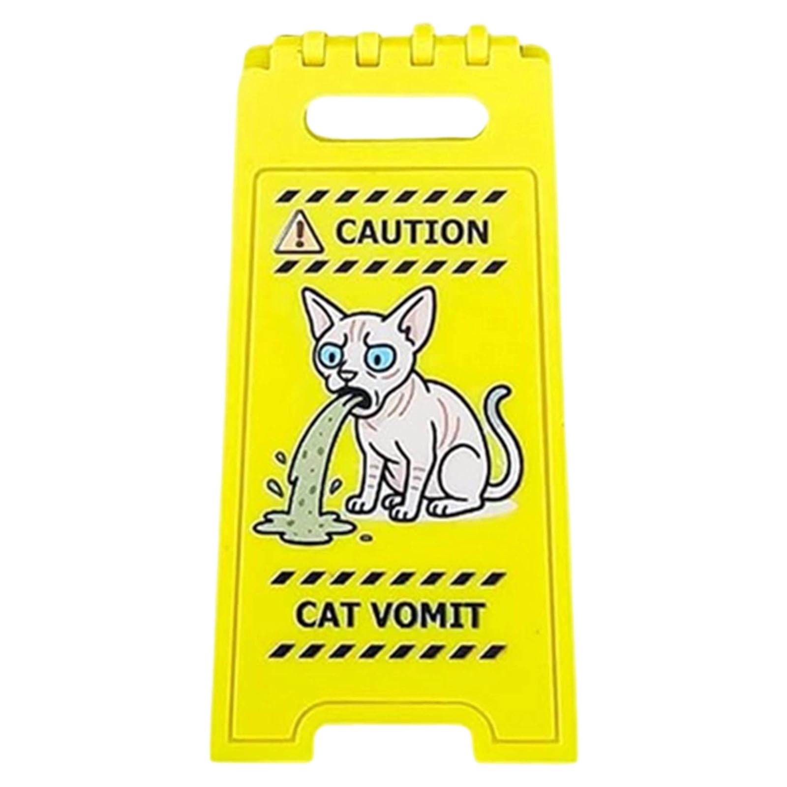 Weekend Specials, Funny Cats Themed Table Sign, Double-Sided Printed Decor, Foldable Design ...